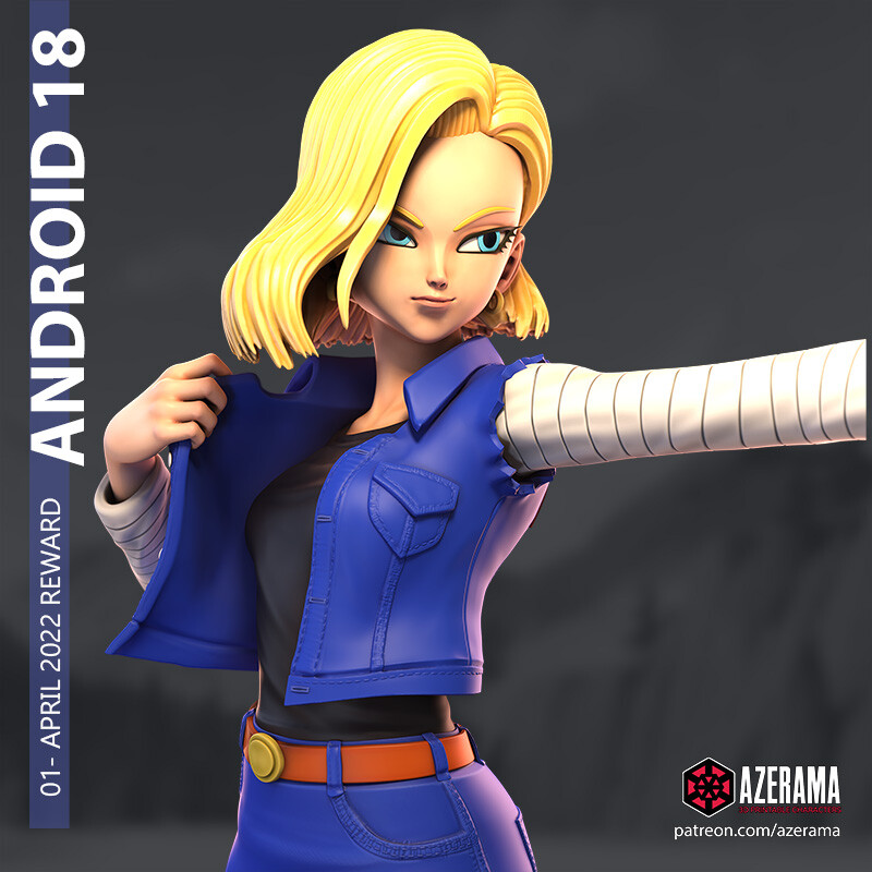 ArtStation - Android 18 for 3D Printing
