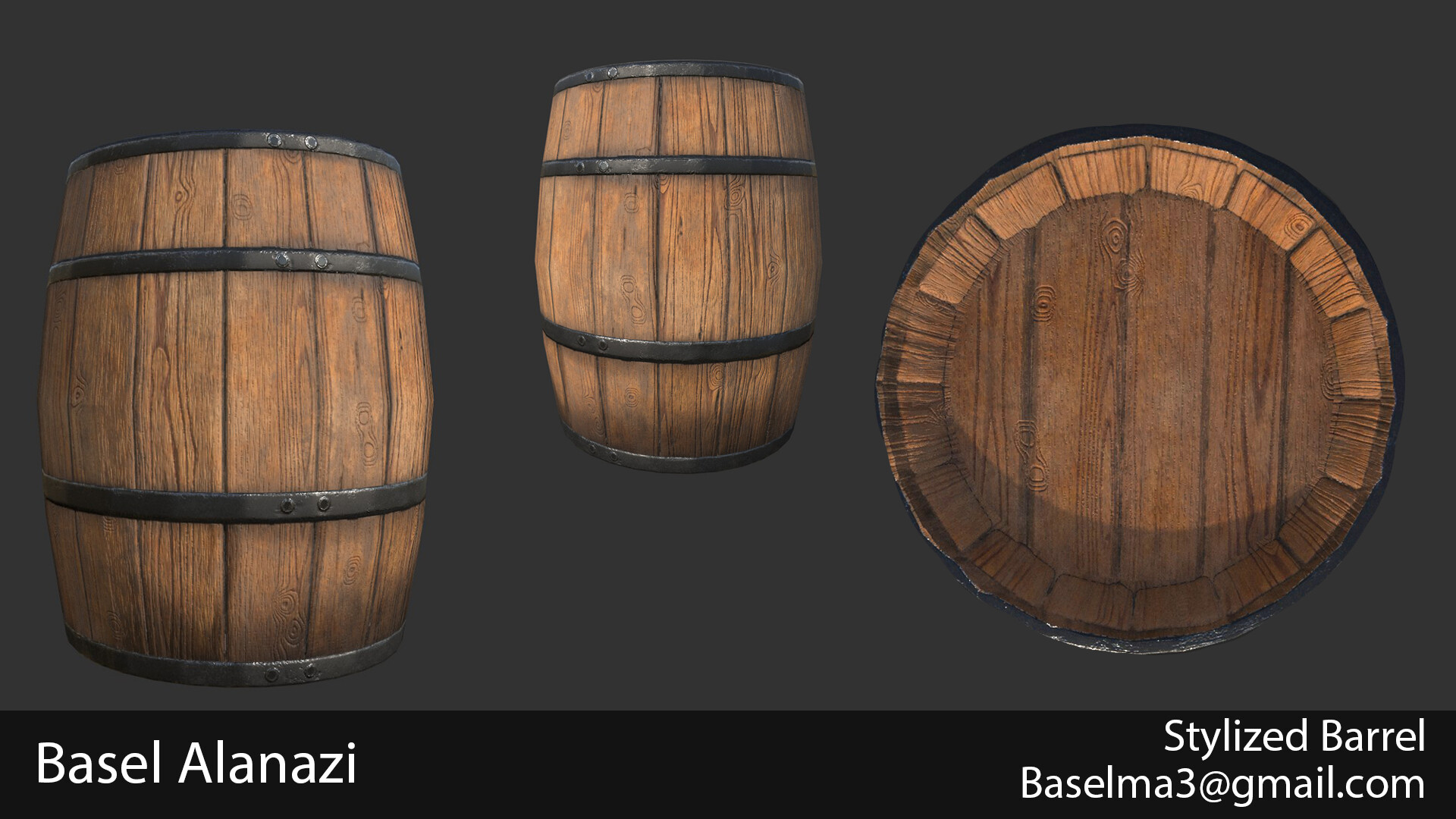 ArtStation - stylized barrel