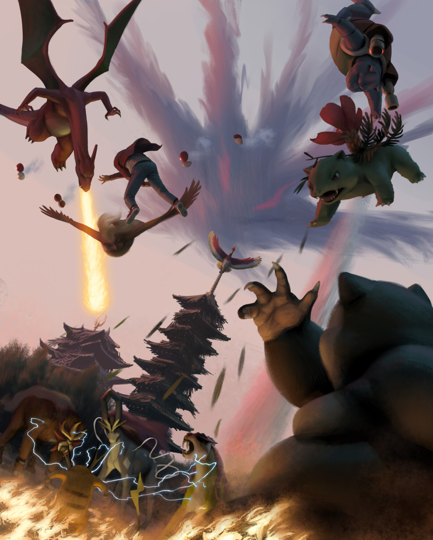 ArtStation - 29 A human hunter 인간사냥꾼（人間狩り）