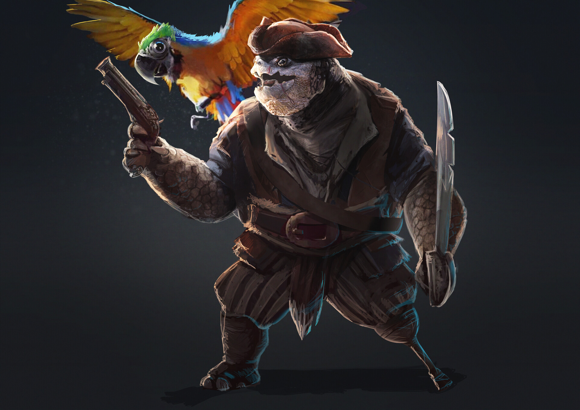 ArtStation - Pirate turtle