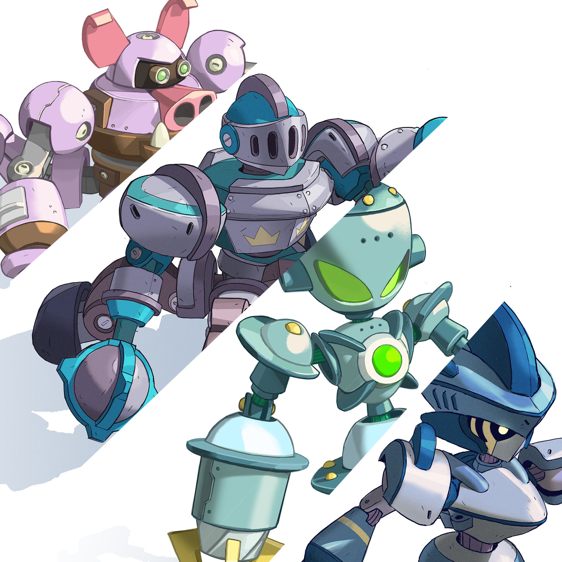 ArtStation - Mebabots Desins I did for Mobil game