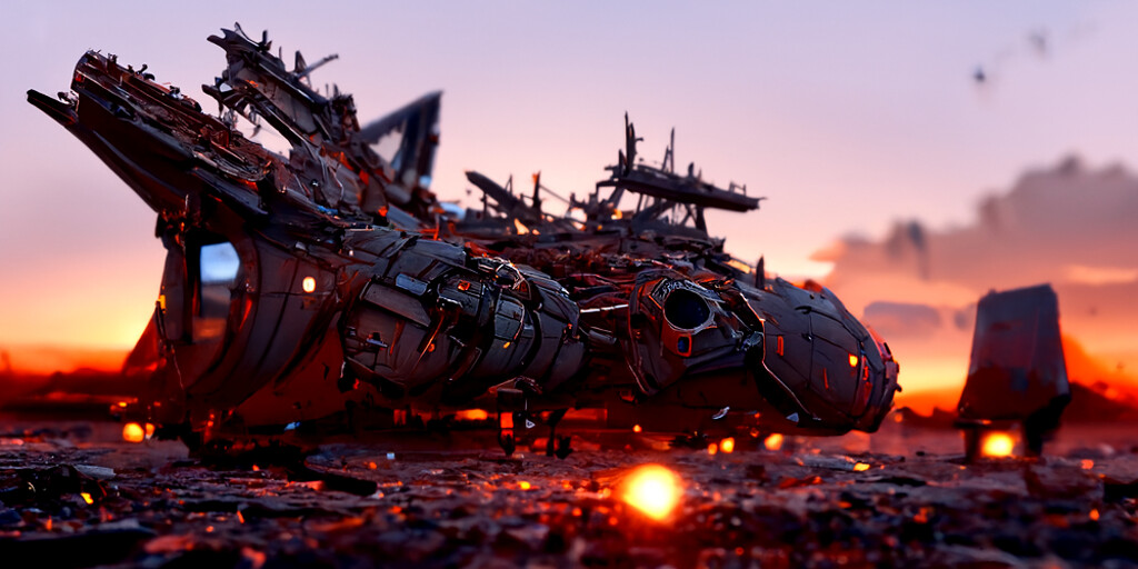 ArtStation - Broken Self-Aware War Domination Spaceships (Collection 1)