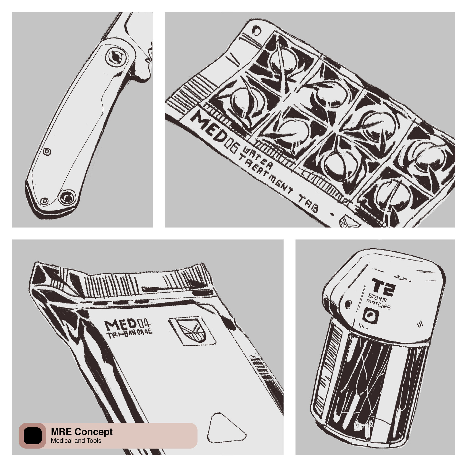 ArtStation - MRE Concept: Tools and Survival