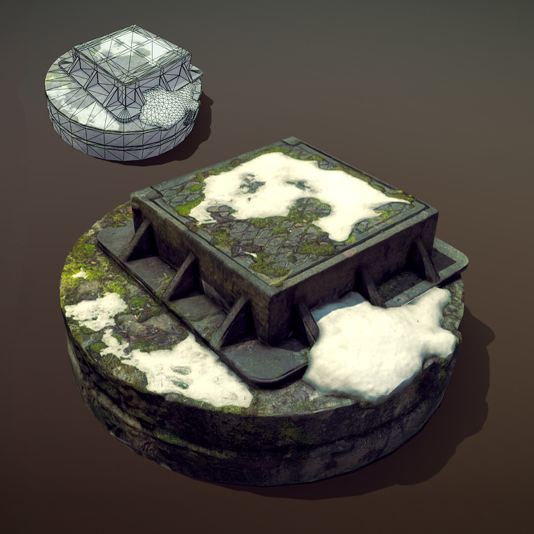 ArtStation - an old hatch 3D Model