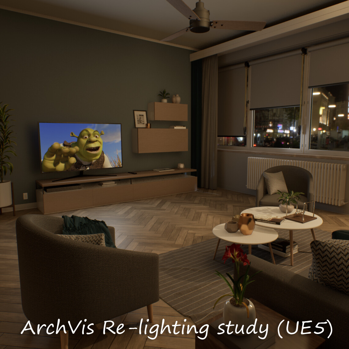 ArtStation - ArchVis - Apartment interior (Re-light study done in UE5)