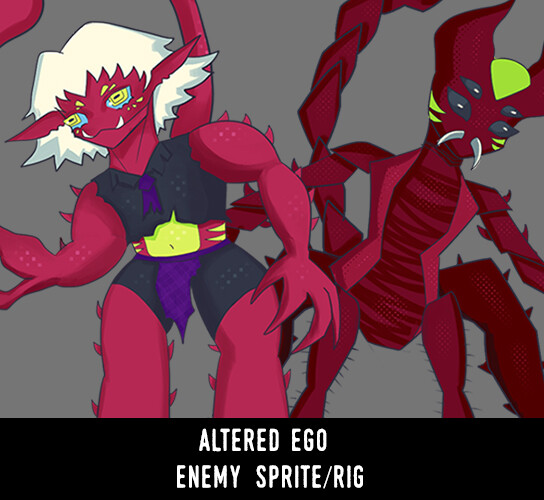 ArtStation - Mutant - Enemy 2D Rig