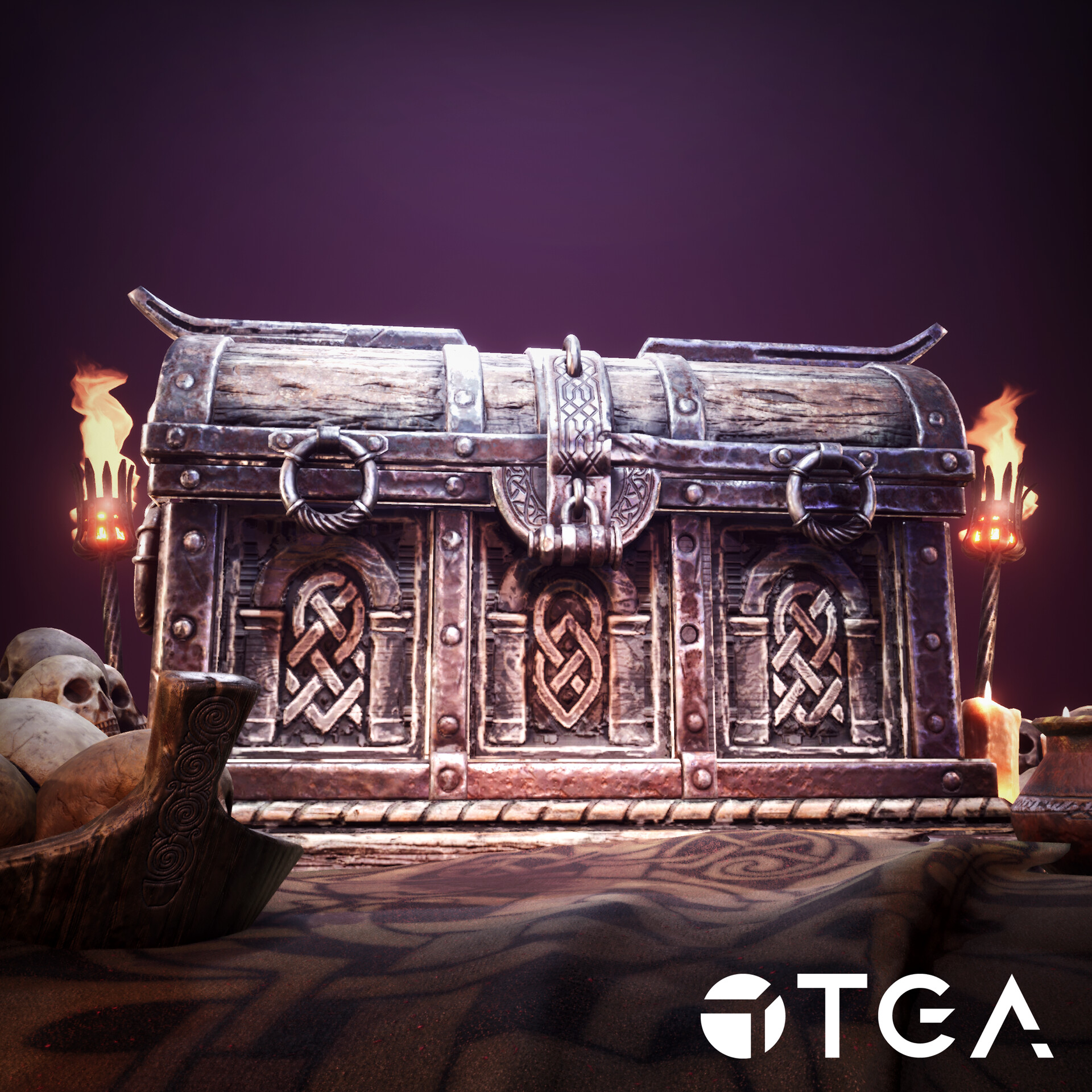 ArtStation - Viking chest