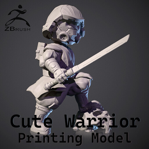 ArtStation - Cute warrior