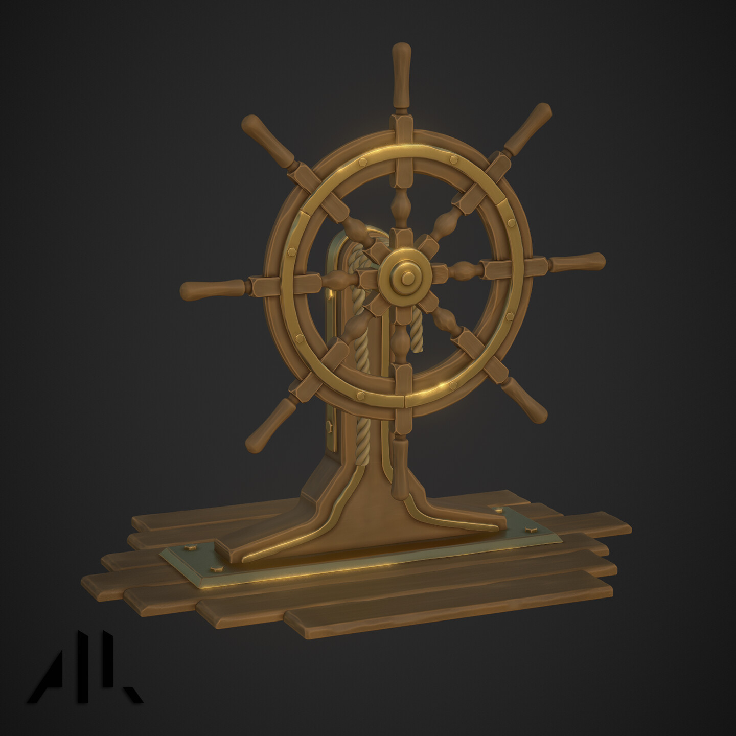 ArtStation - Ship Wheel