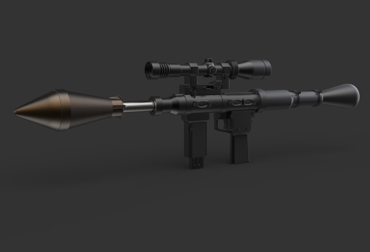 ArtStation - Rocket launcher sniper gun
