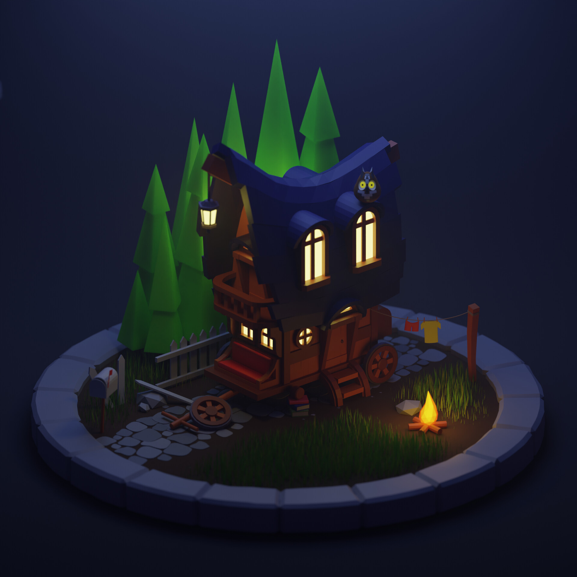 ArtStation - The wizard's house