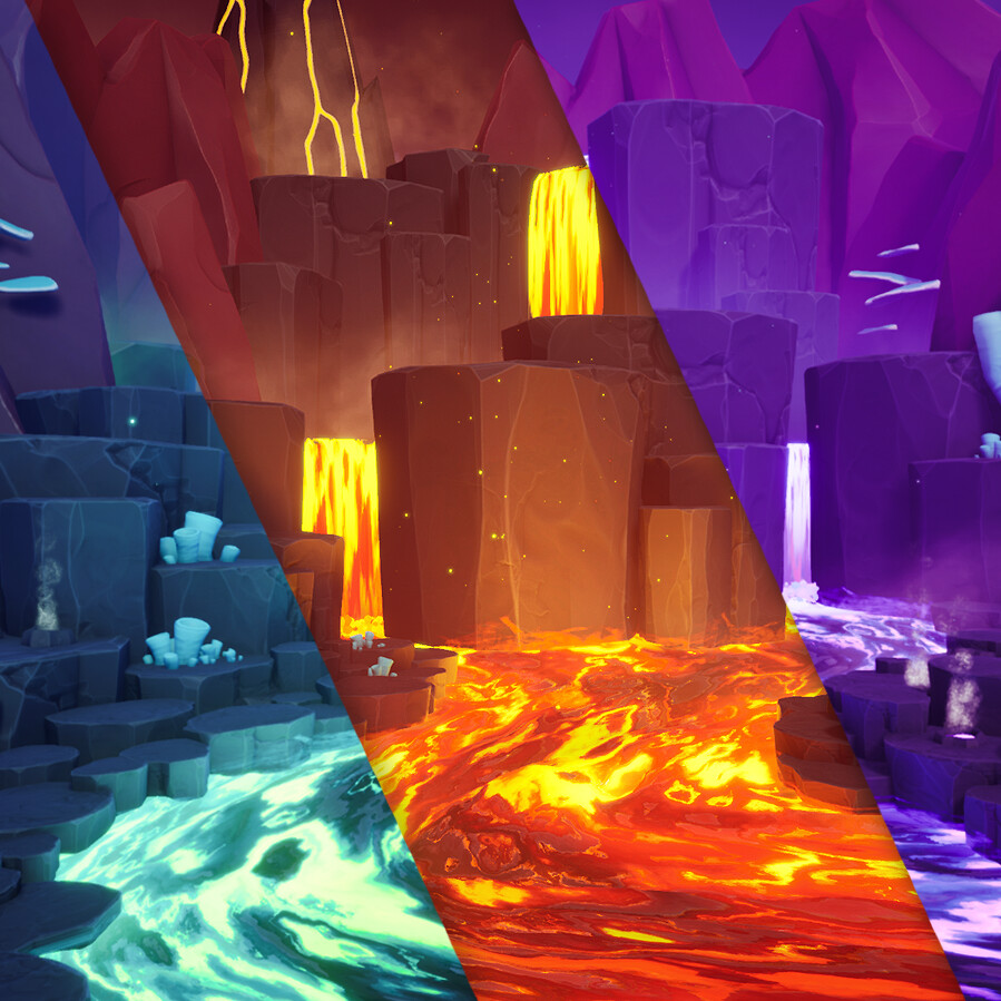 ArtStation - Planet Ignova: Stylised Lava Shader