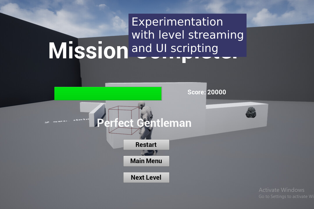 ArtStation - Game Skeleton (Level Streaming and UI)