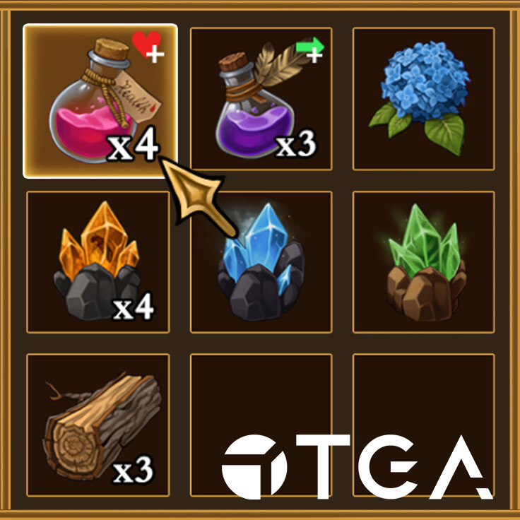 ArtStation - Adventure game Inventory UI