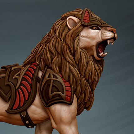 Labyrinth Models - Sekhmet Lions