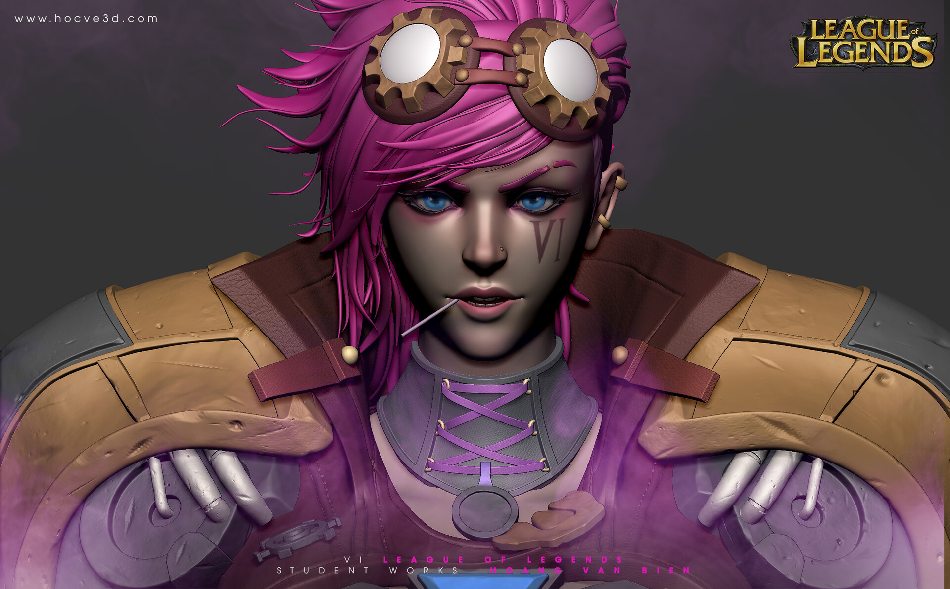 ArtStation - Vi from League of Legends - 3D Model