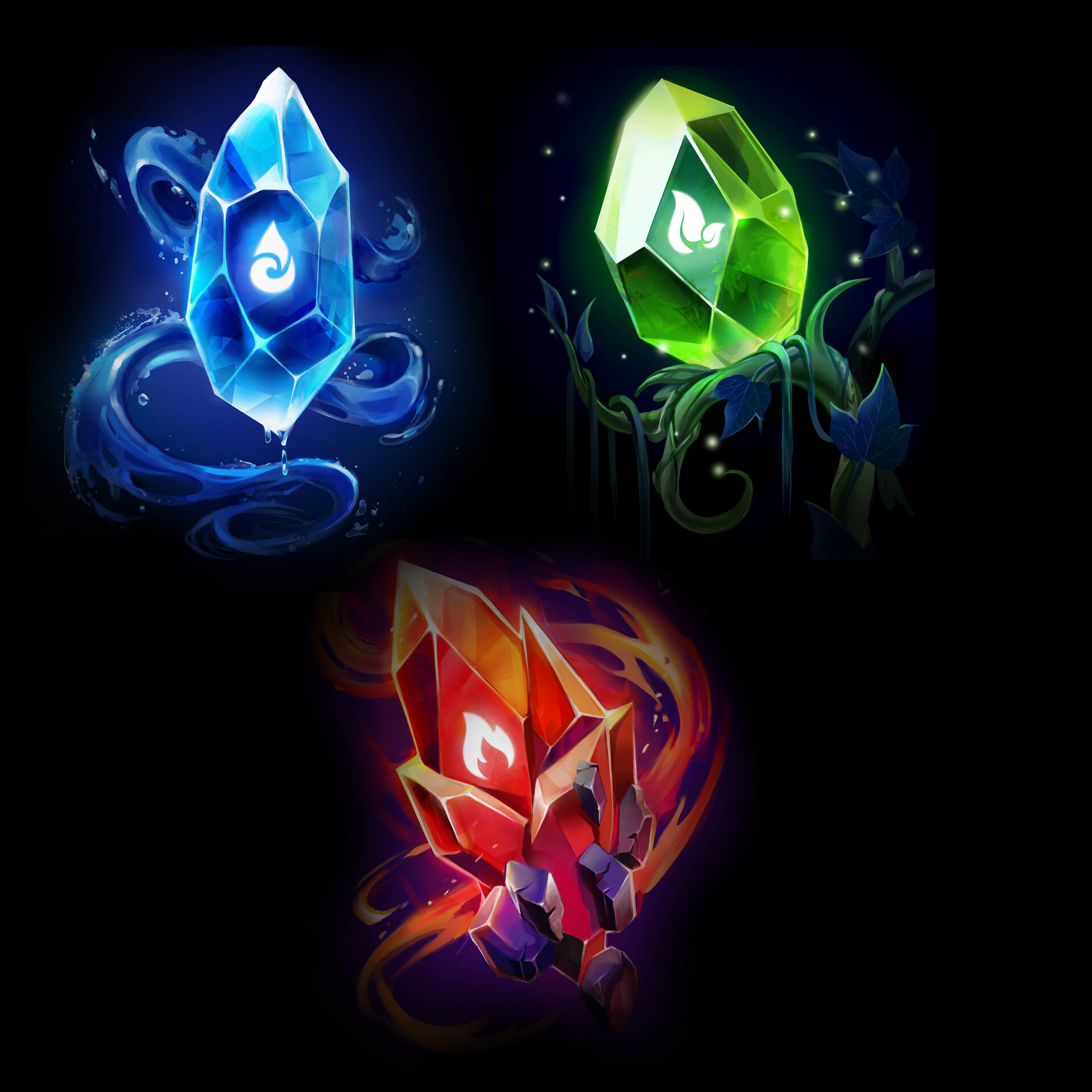 ArtStation - Stones of the elements