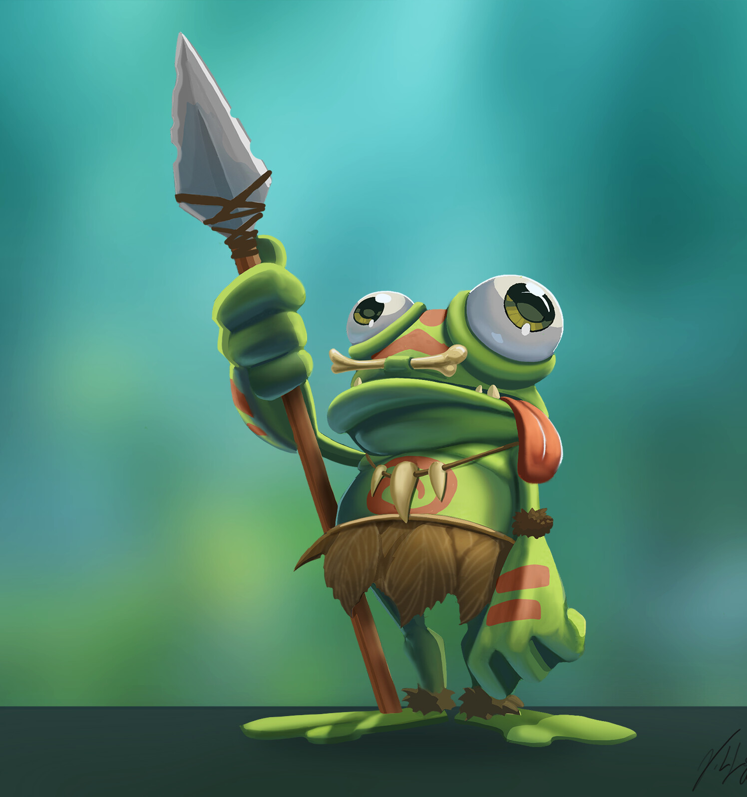 ArtStation - "Guardian Frog" Character Concept