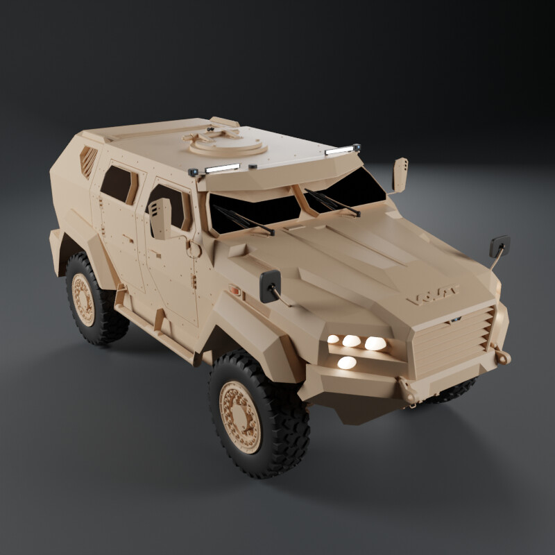 ArtStation - Armored car MZKT-490101 Volat