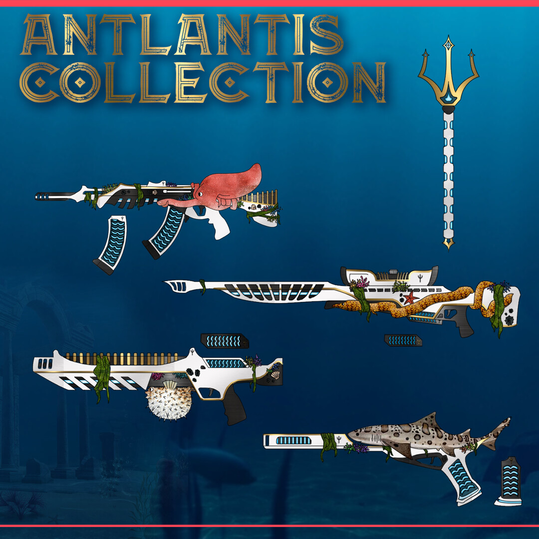 ArtStation - Atlantis VALORANT Collection (WIP)