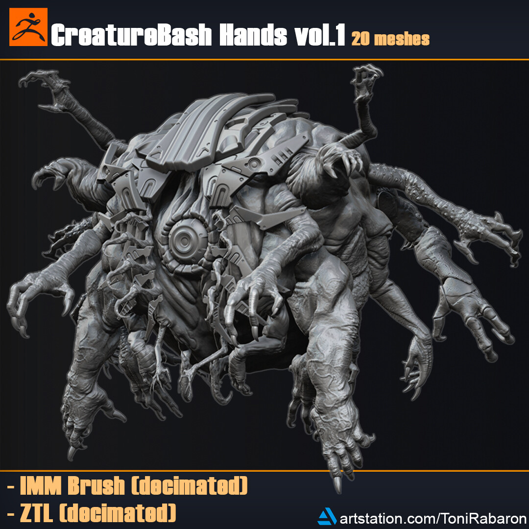 ArtStation - Creature Hands Vol 1