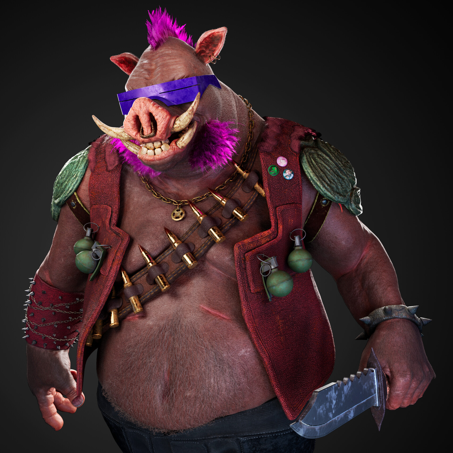 ArtStation - Bebop from Ninja Turtles