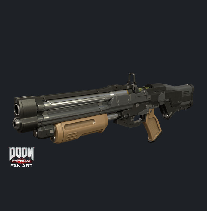 ArtStation - Combat Shotgun - Doom Eternal Fan Art