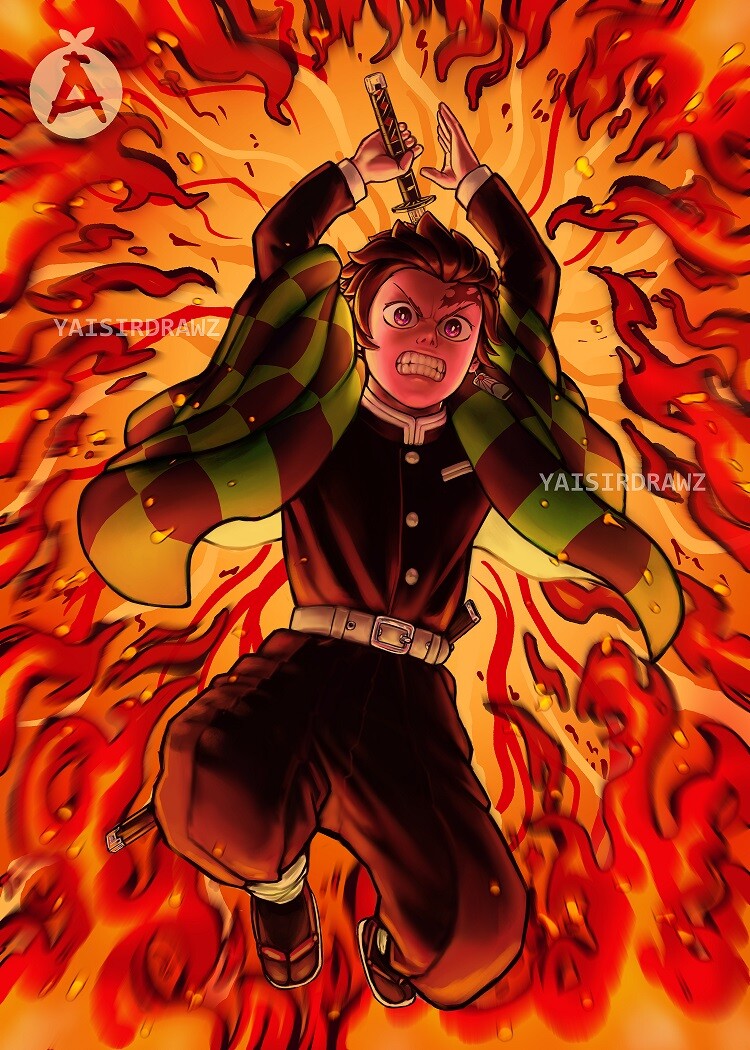ArtStation - Tanjiro Flame Dance