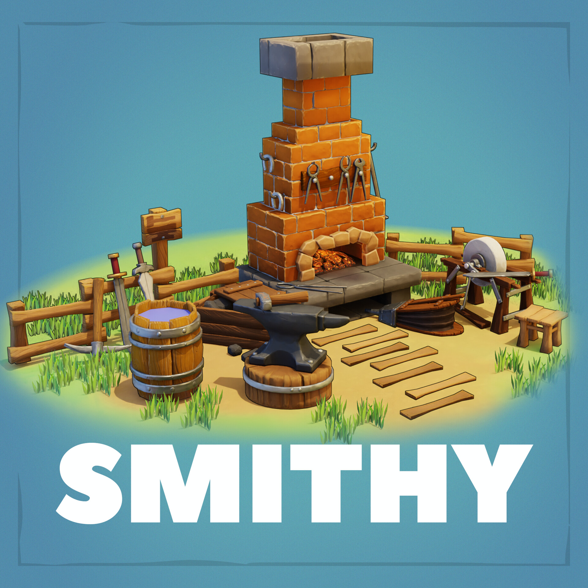 ArtStation - Stylized smithy