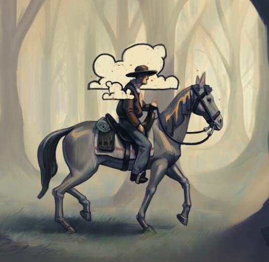 ArtStation - End of the road, cowboy.