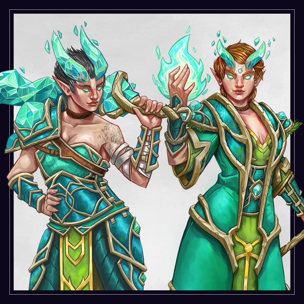 ArtStation - Crystal Elves Character Design