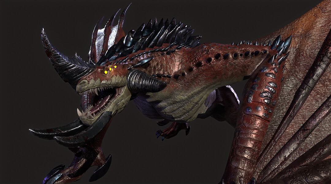 ArtStation - Red dragon