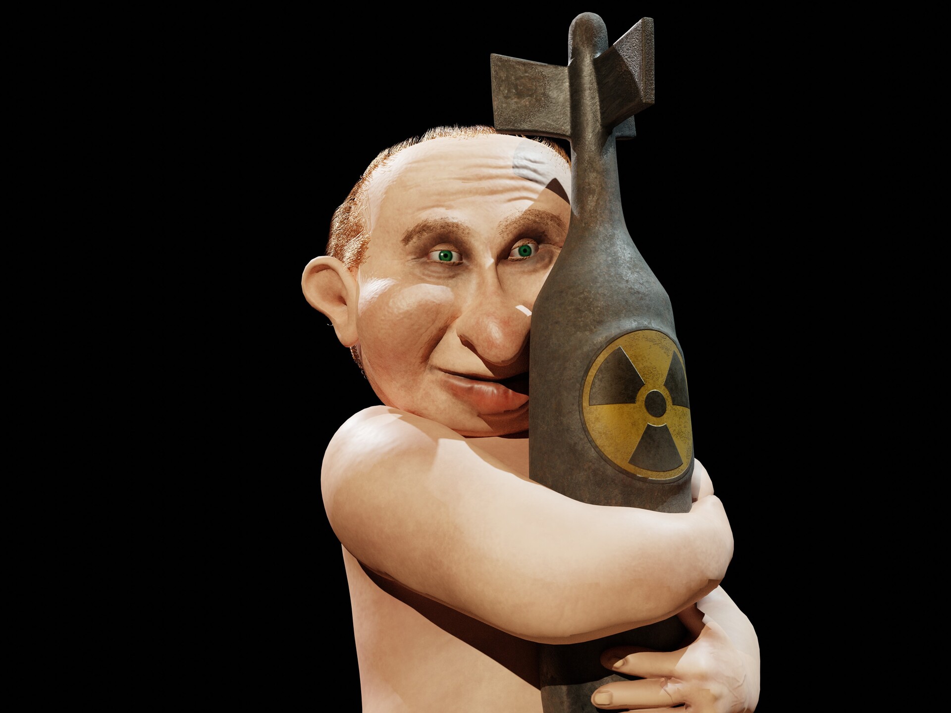 ArtStation - Mad dictator with nuclear bomb