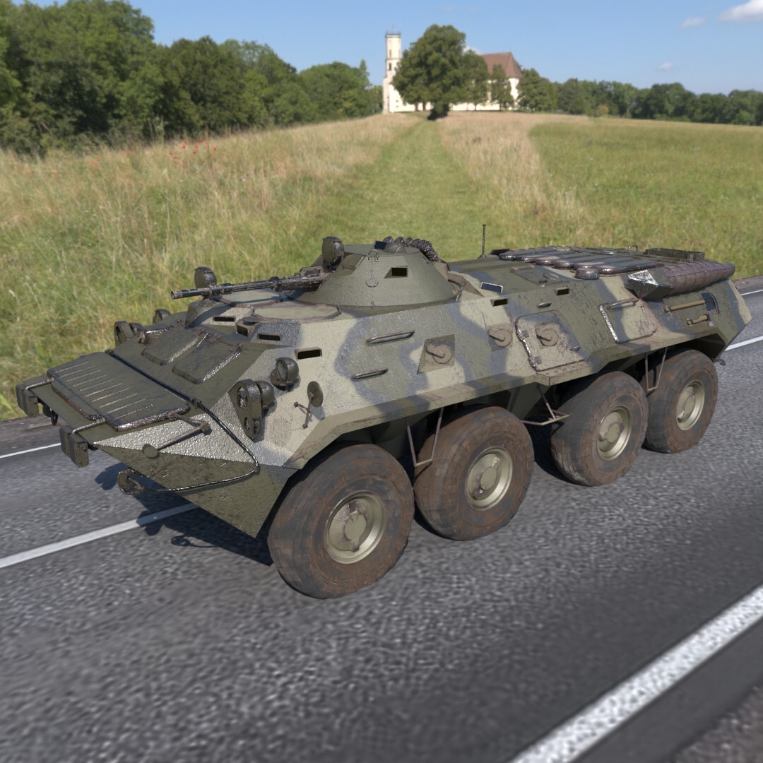 ArtStation - The Btr-80 Armored Personnel Carrier