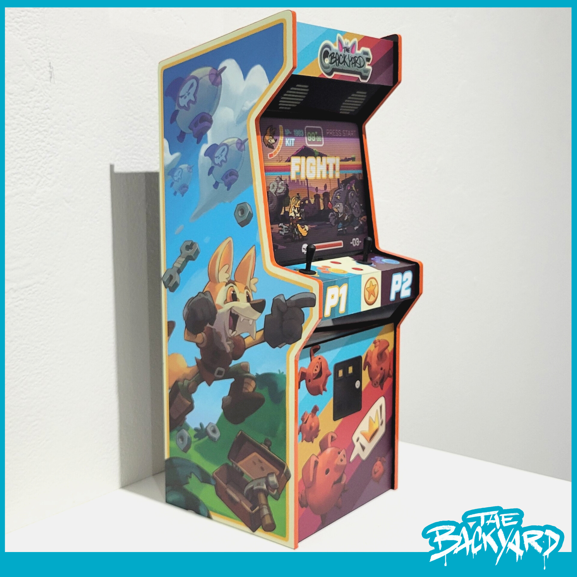 ArtStation - "The Backyard" mini arcade cabinet