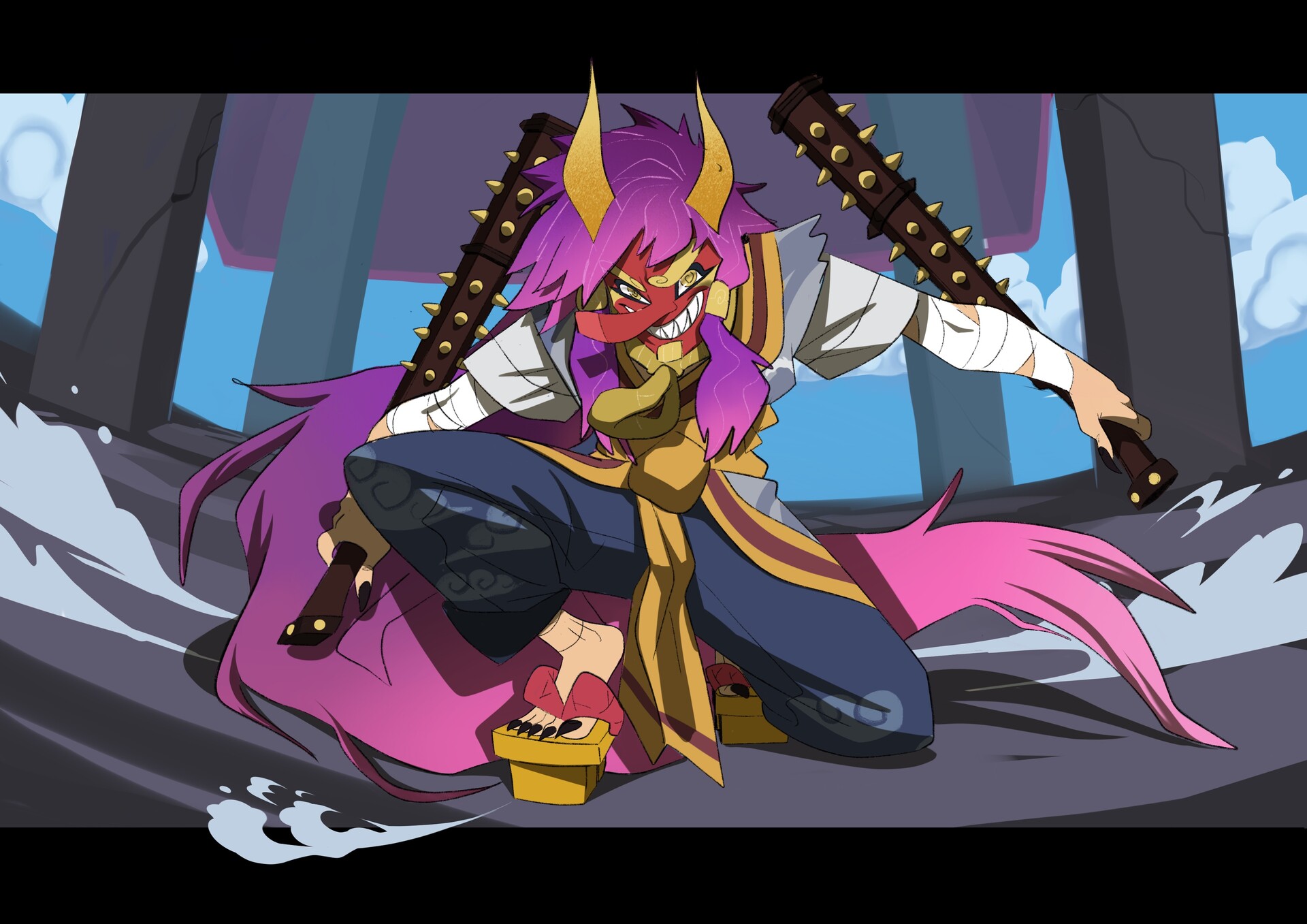 ArtStation - Oni Samurai Character Design Sheet