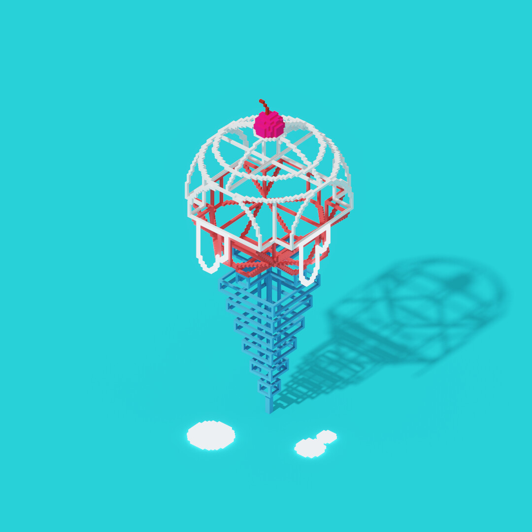 ArtStation - Voxel Ice Cream