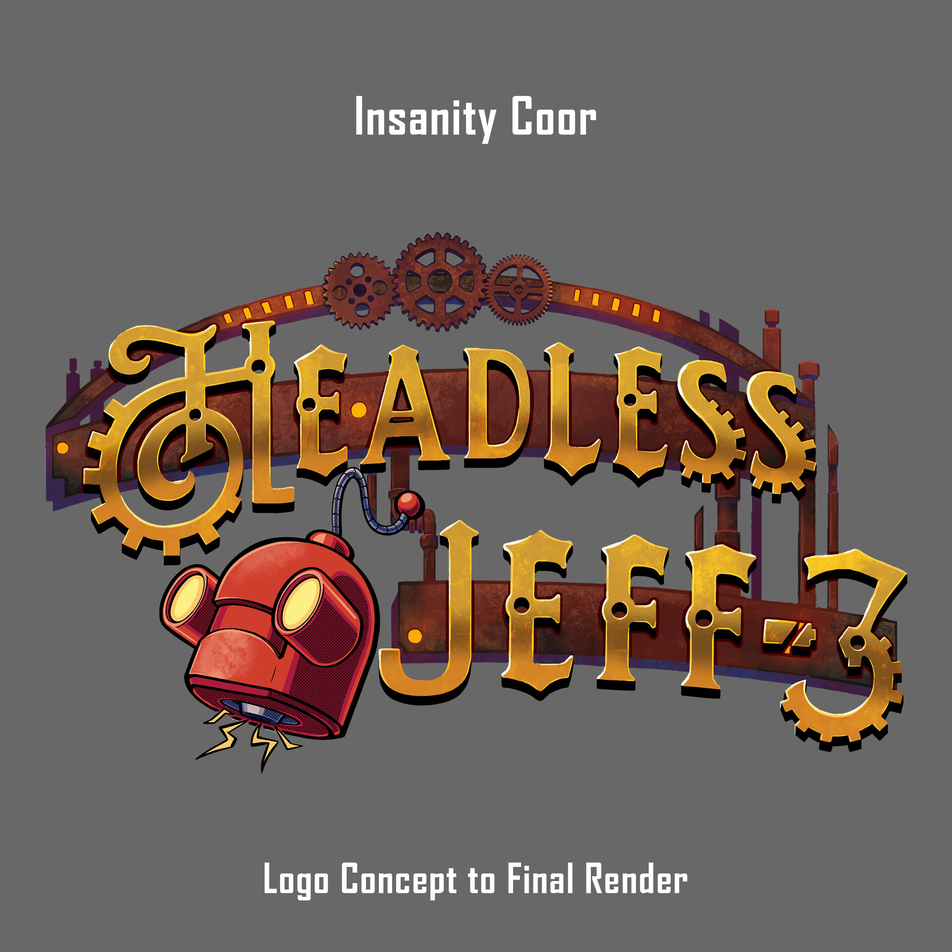 ArtStation - Headless Jeff-3 Game Logo