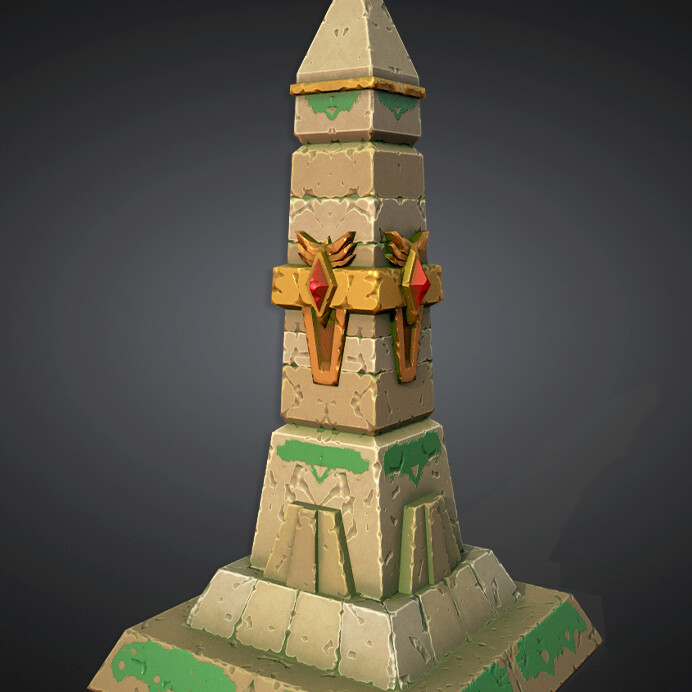ArtStation - Stylized Egyptian Pillar