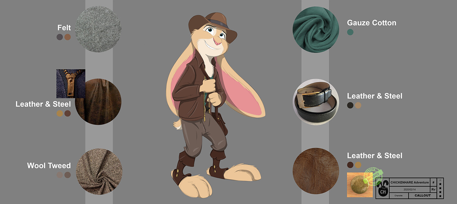 Chully Bunny Portfolio - Characters Concept color, model sheet/callout ...