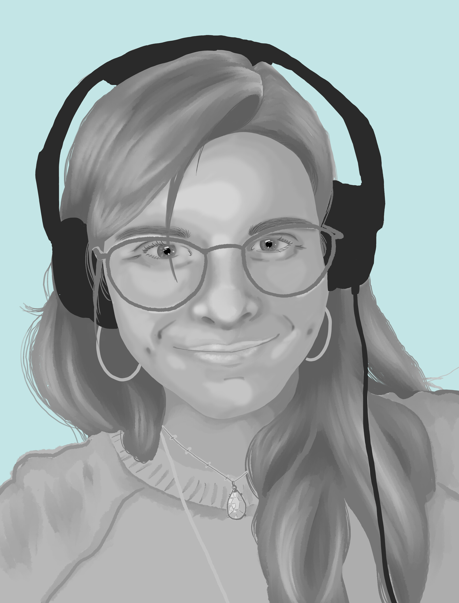 ArtStation - Digital Painting: Self Portrait Refined Blocking