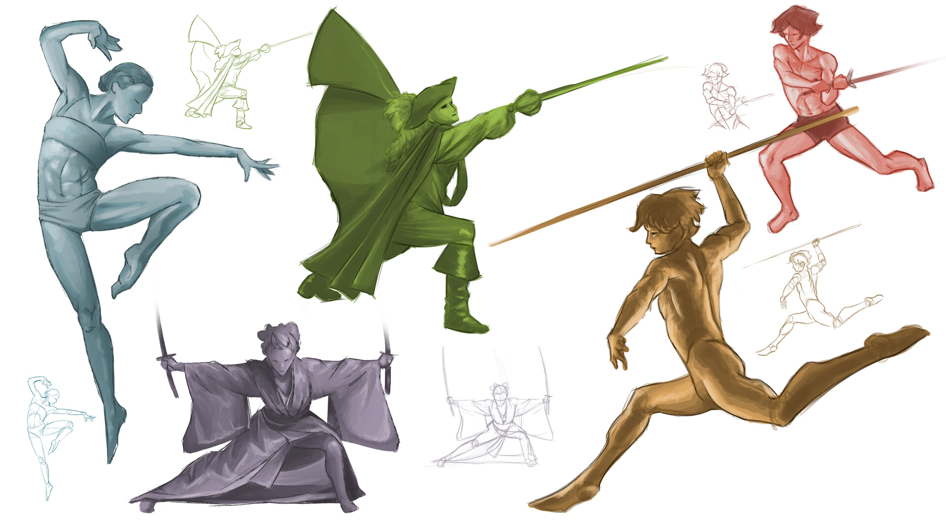 ArtStation - Character quick posing