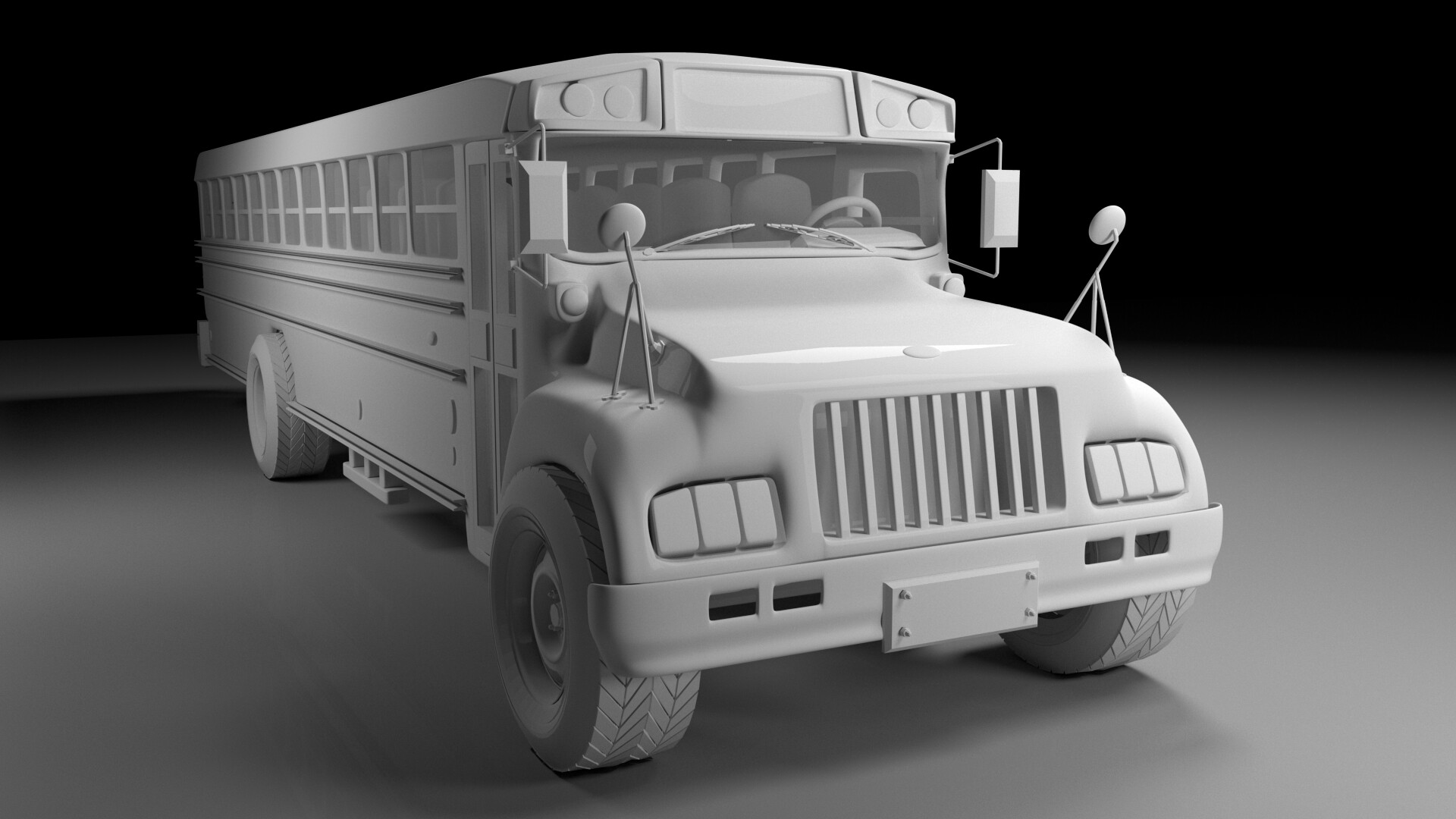 ArtStation - School Bus
