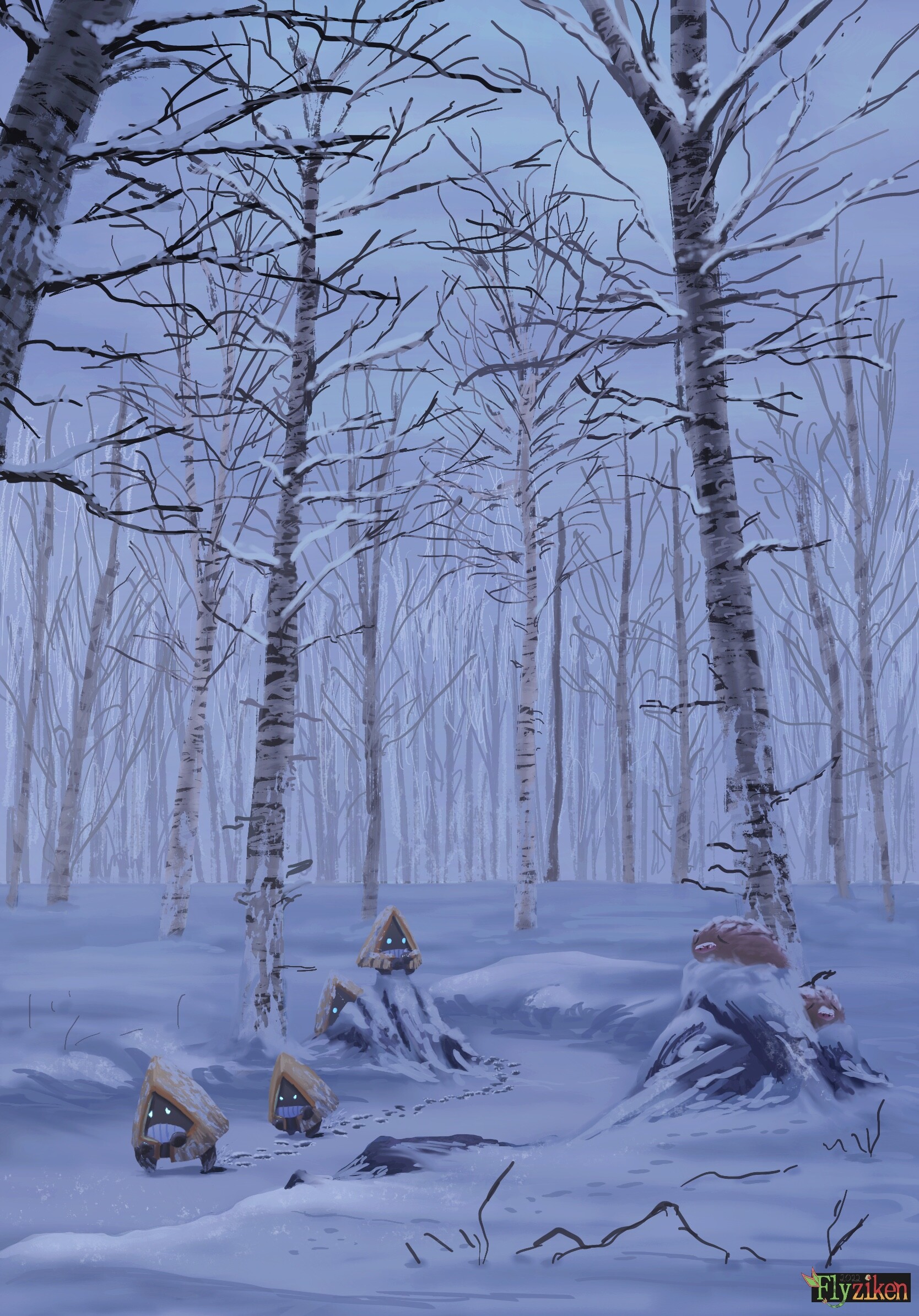 ArtStation - Pokémon: Snorunt´s snow rant