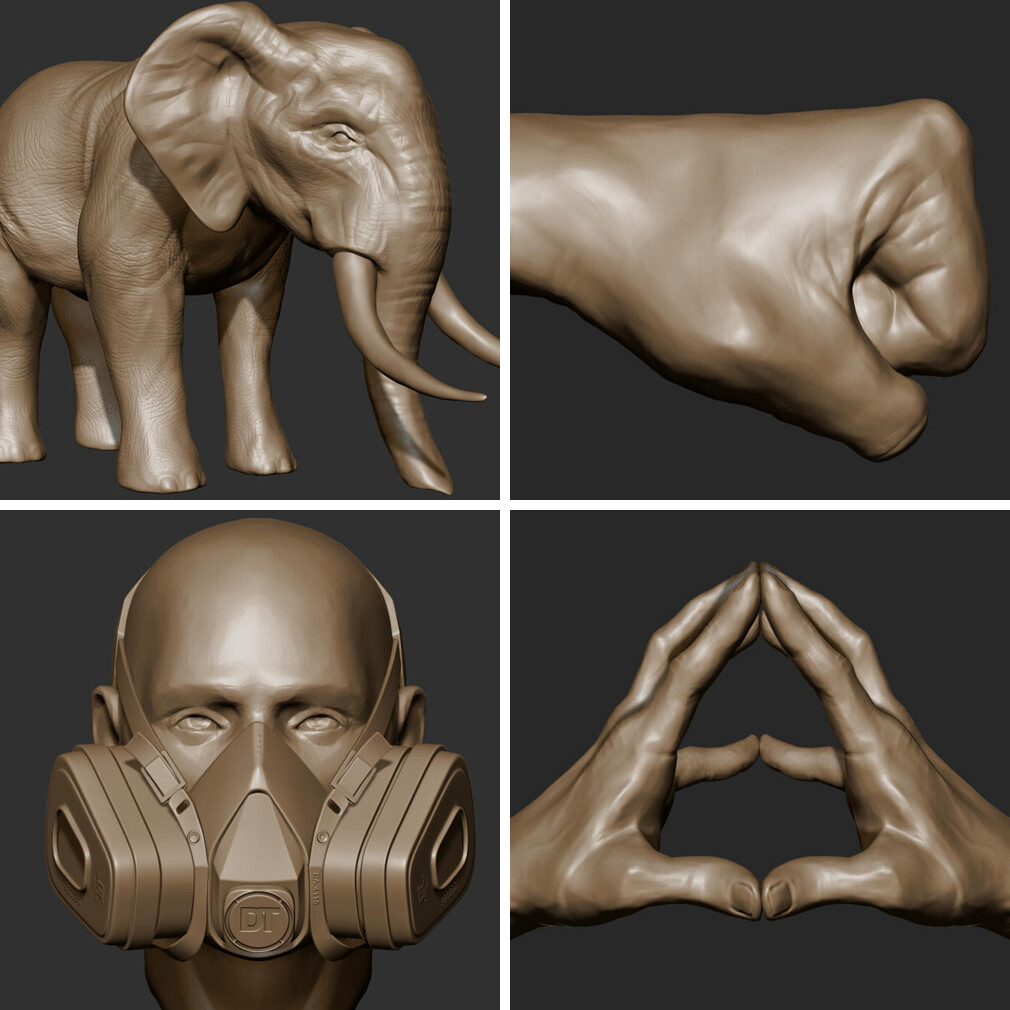 ArtStation - 3D Sculpt Studies