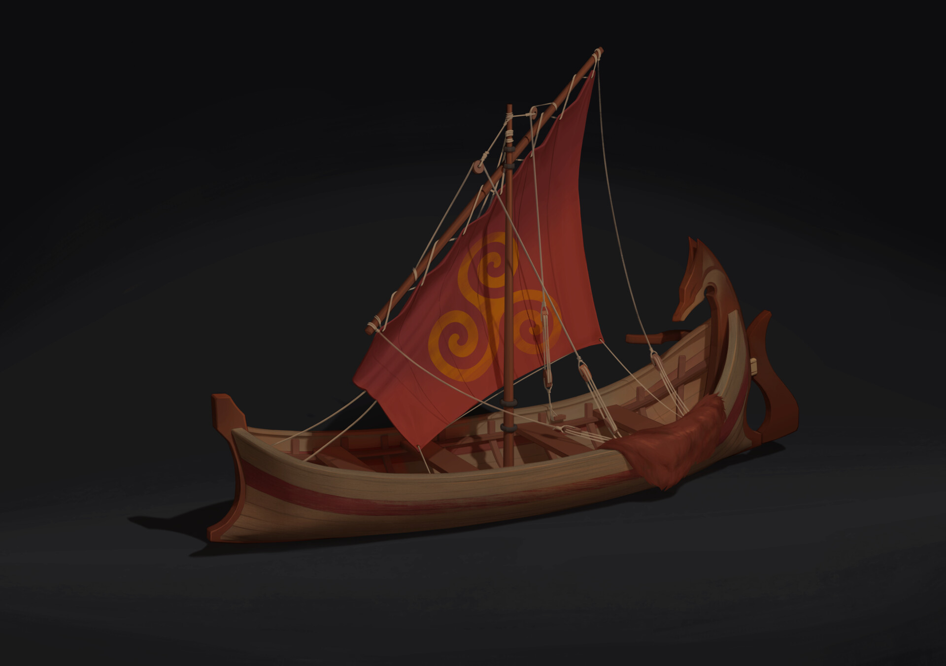 ArtStation - The Fox's Blessing: Ghille Marten but as a boat.