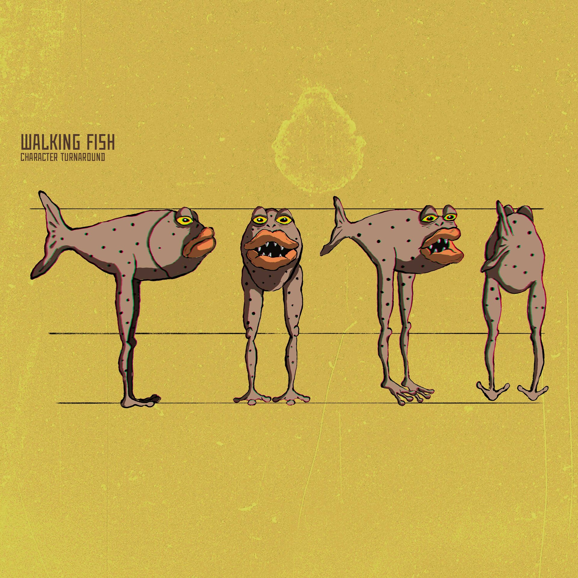 ArtStation - Walking Fish Turnaround