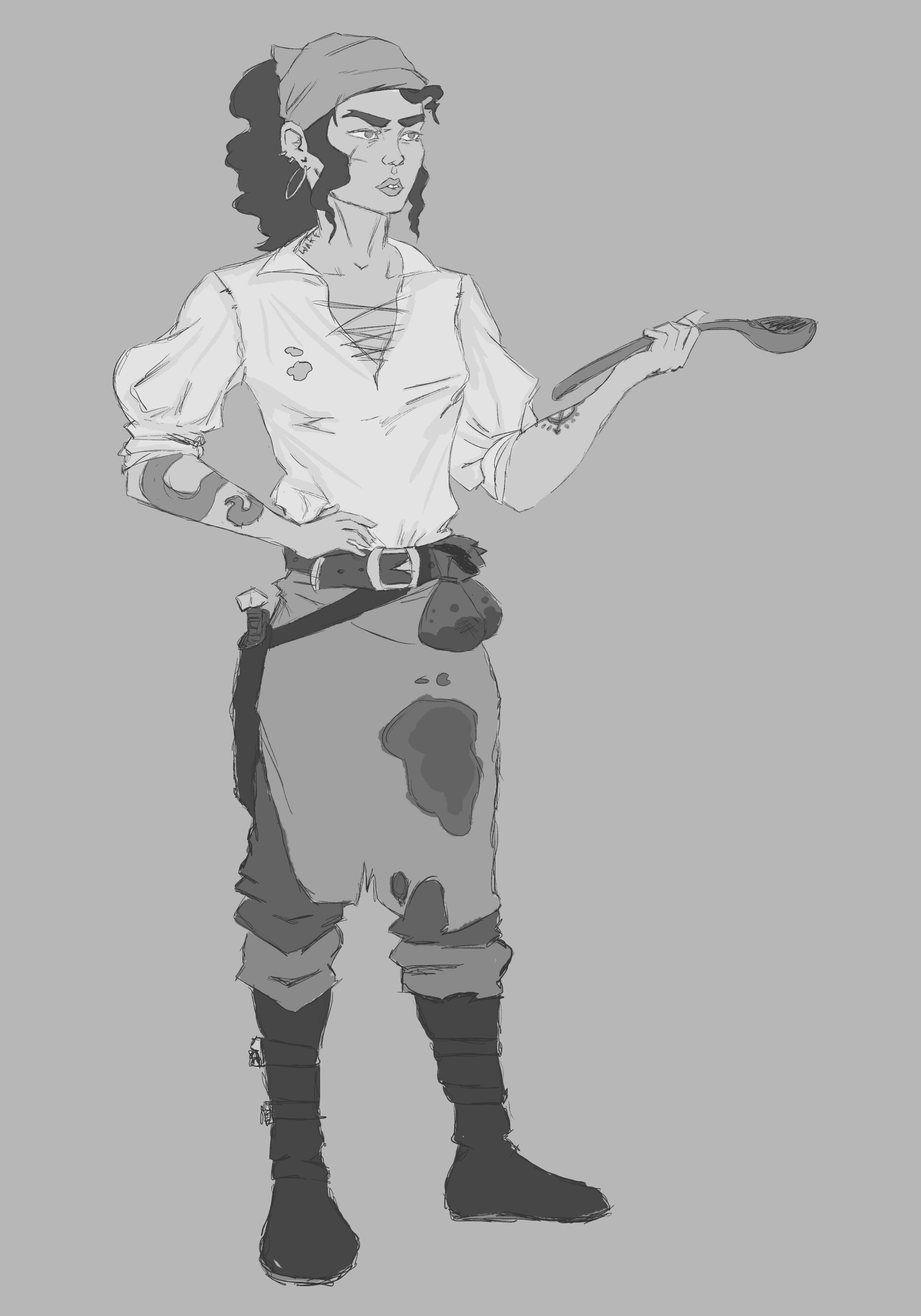 ArtStation - Pirate chef- 2 hour study (Feb 2022)