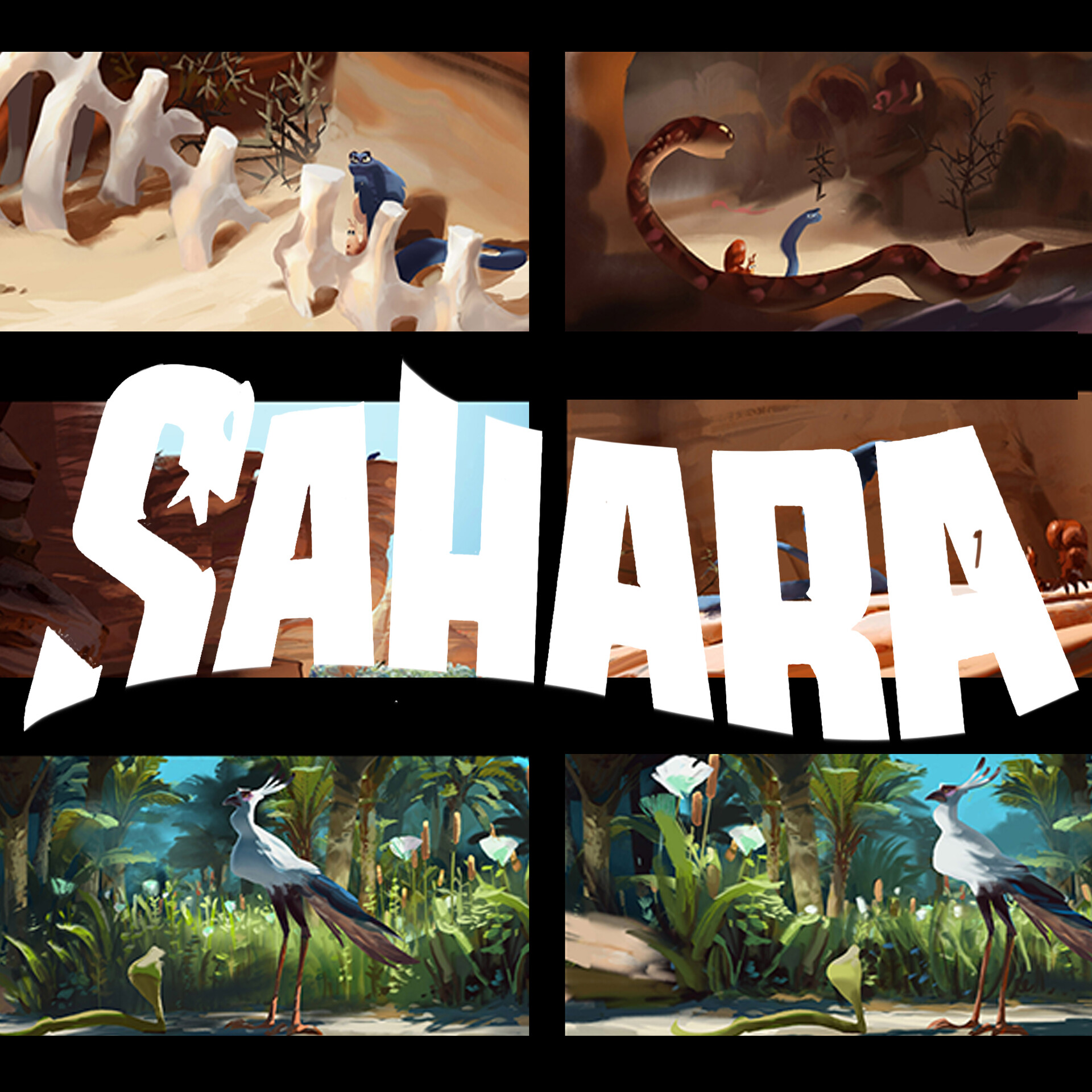 ArtStation - Colorscript "Sahara", @ La station Animation (part1)