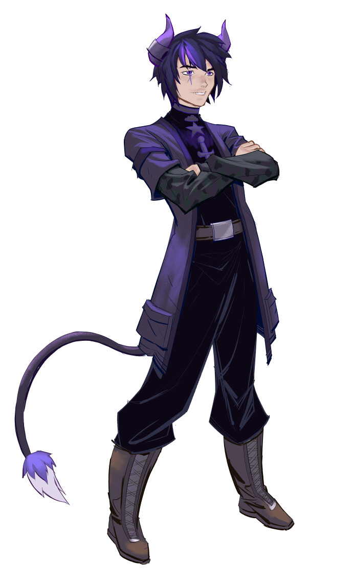 ArtStation - Some dude's horned OC